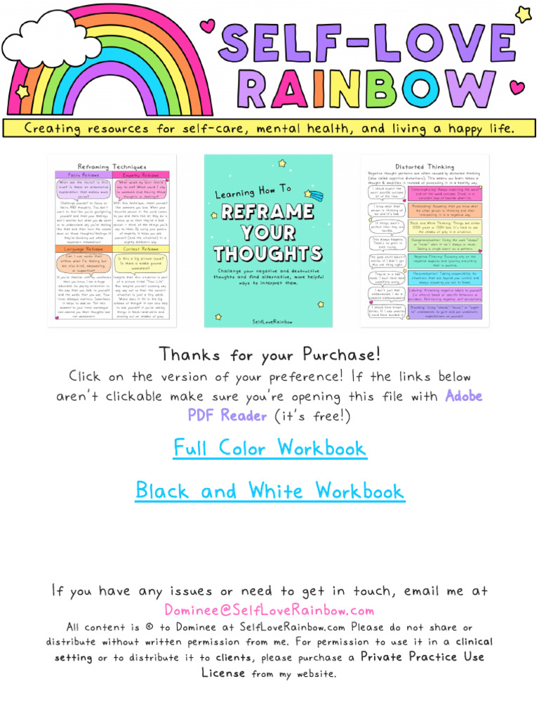Reframing Workbook Download | PDF