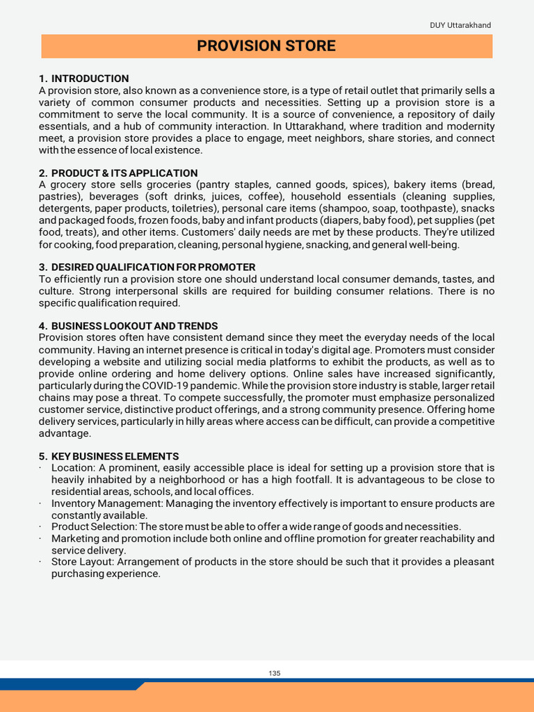 Provision Store | PDF
