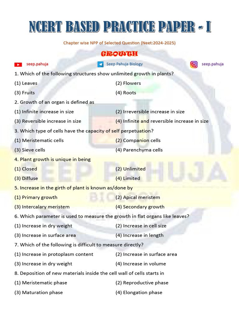 NPP 1 Plantgrowth | PDF