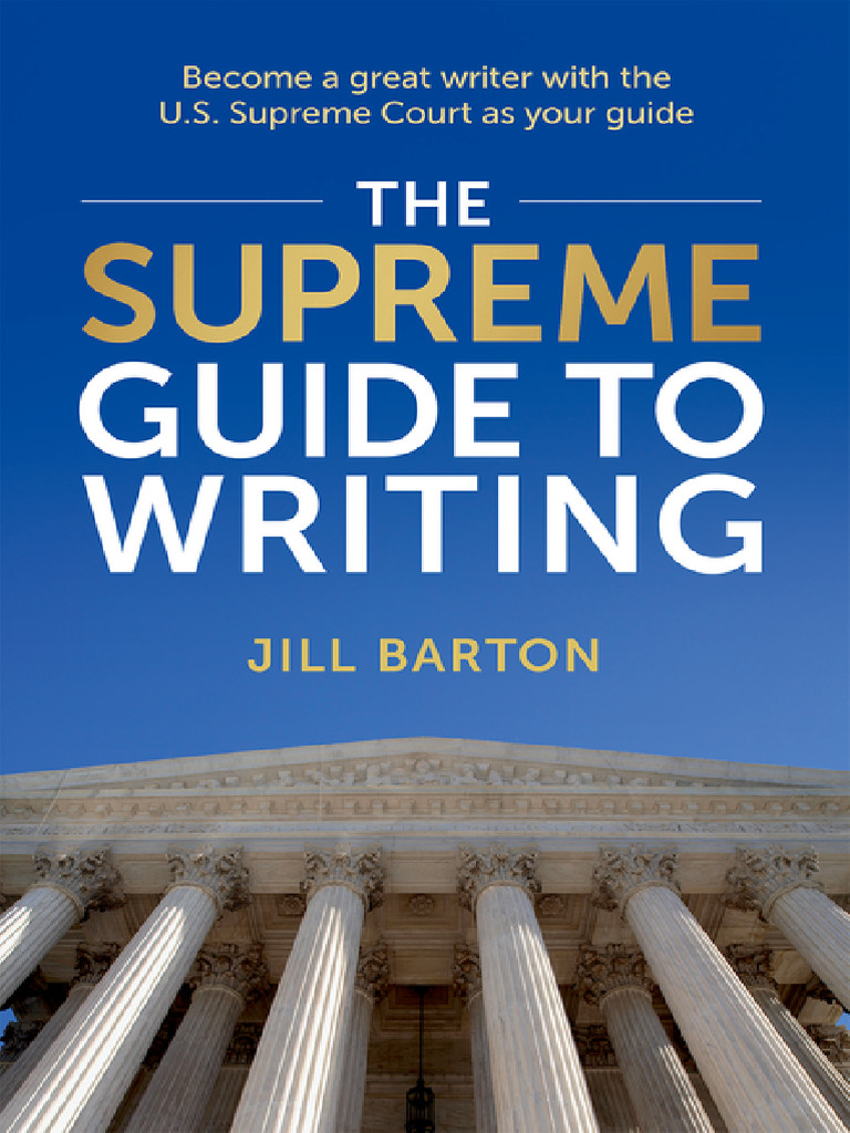 (Non-Fiction) The Supreme Guide To Writing by Jill Barton | PDF