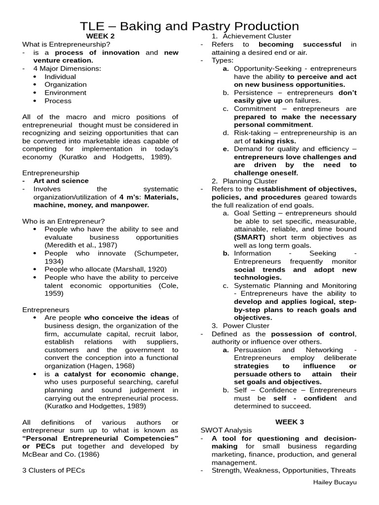 Baking And Pastry Production Reviewer | PDF