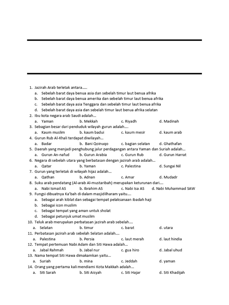 Soal Ujian Tengah Semester Ganjil KLS 6 - Ski | PDF