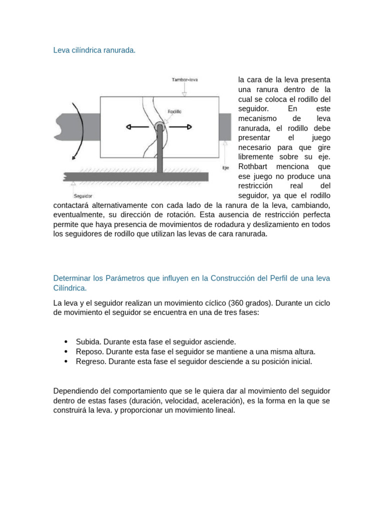 Leva Cilíndrica Ranurada | PDF