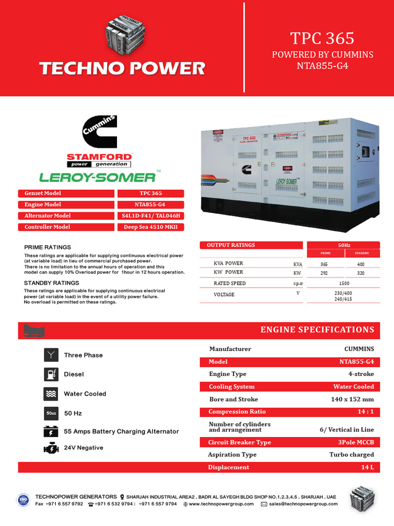 TP 365 Cummins | PDF