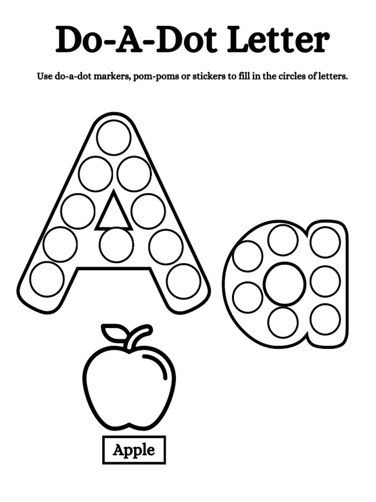Do-A-Dot Letters | PDF