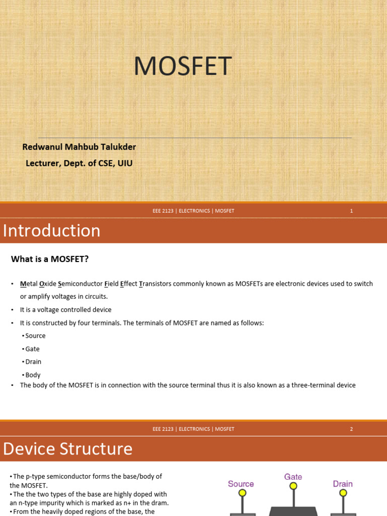MOSFET | PDF