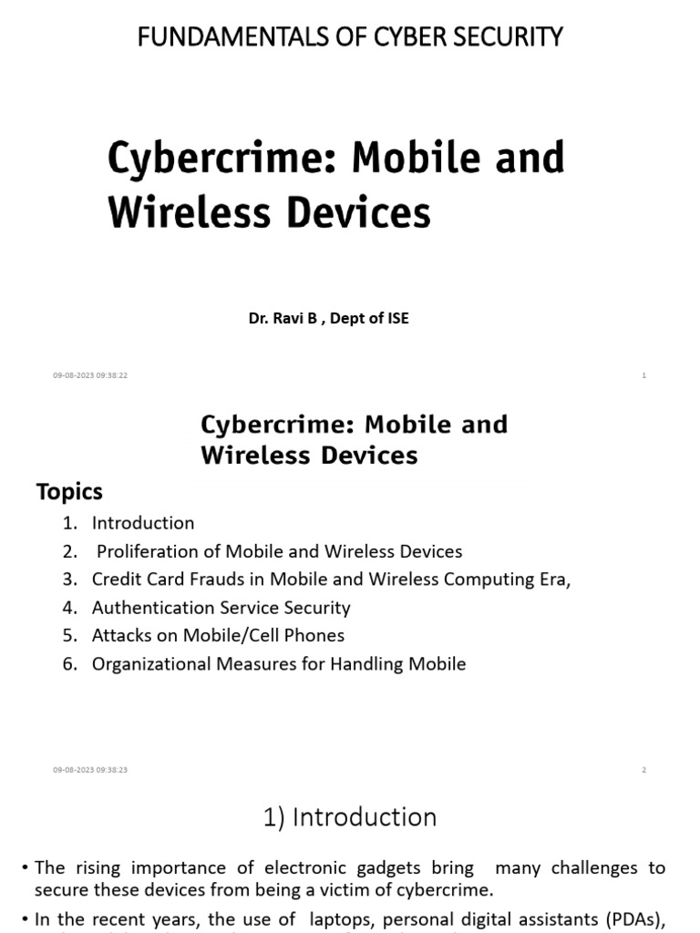 3.cybercrime - Mobile - Devices | PDF