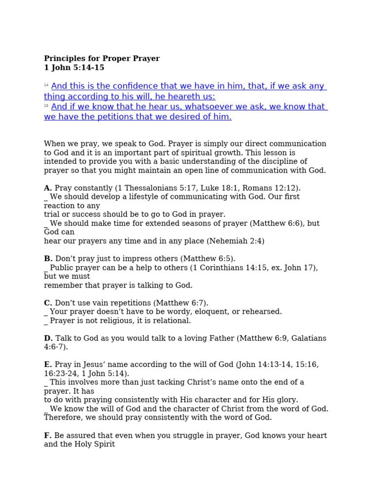 Guidelines for Effective Prayer | PDF | Career & Growth | Self-Improvement