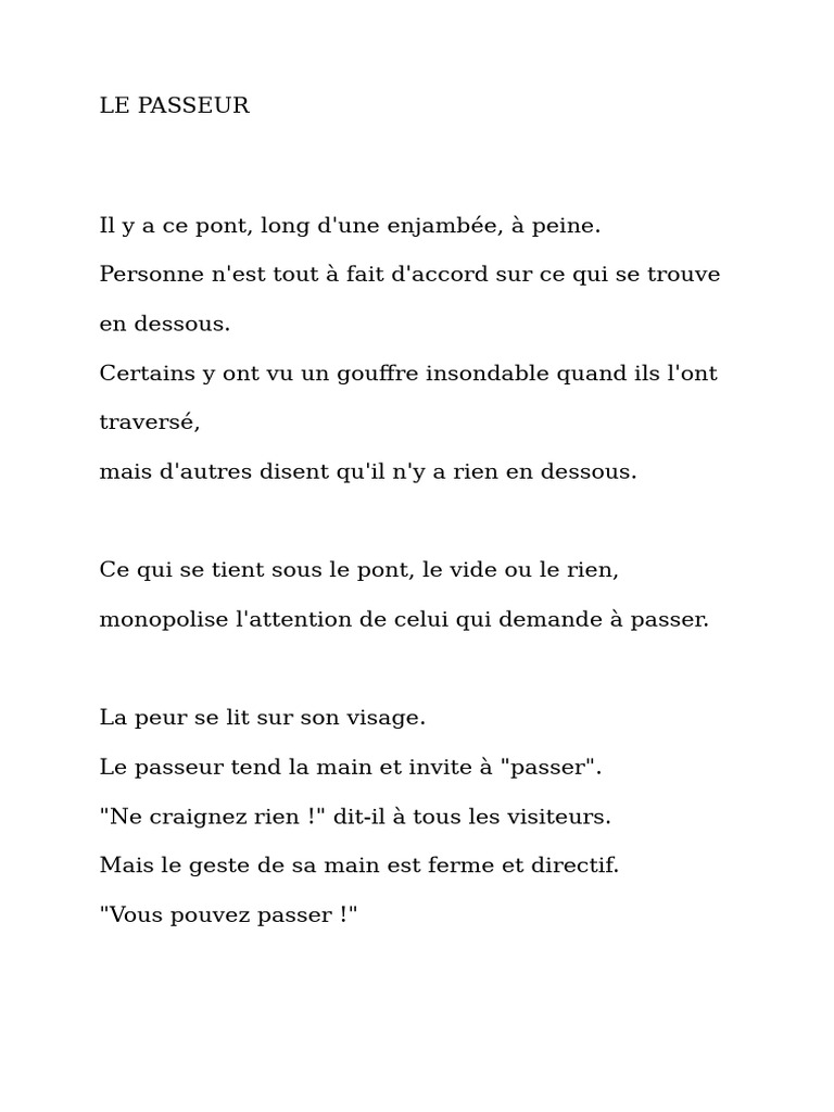 Le Passeur | PDF