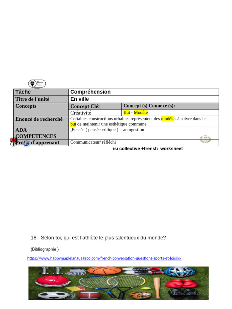 French Conversation Questions List | PDF