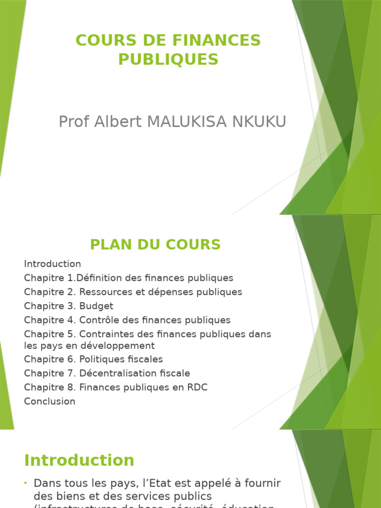 Malukisa-Cours Finances Publiques | PDF