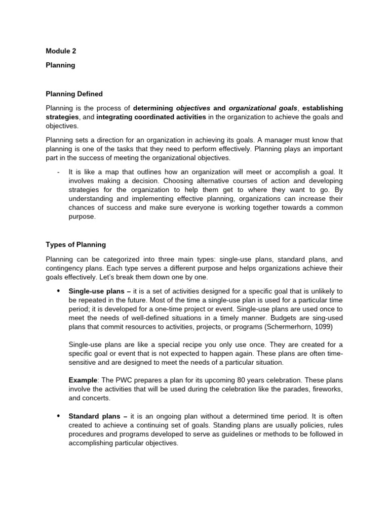 Org and MGT - Module 2 | PDF
