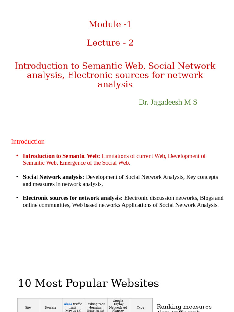 Module-1 Lecture-2 | PDF | Vertex (Graph Theory) | Computers
