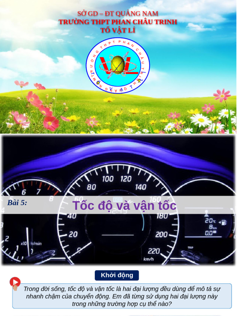 GA PP Vat Li 10 KNTT Bai 5 Toc Do Va Van Toc | PDF