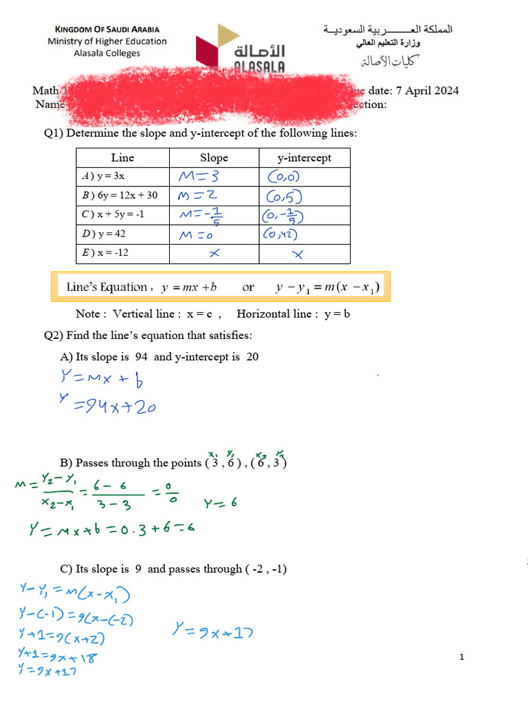 Assignments - MATH102, MATH130 | PDF