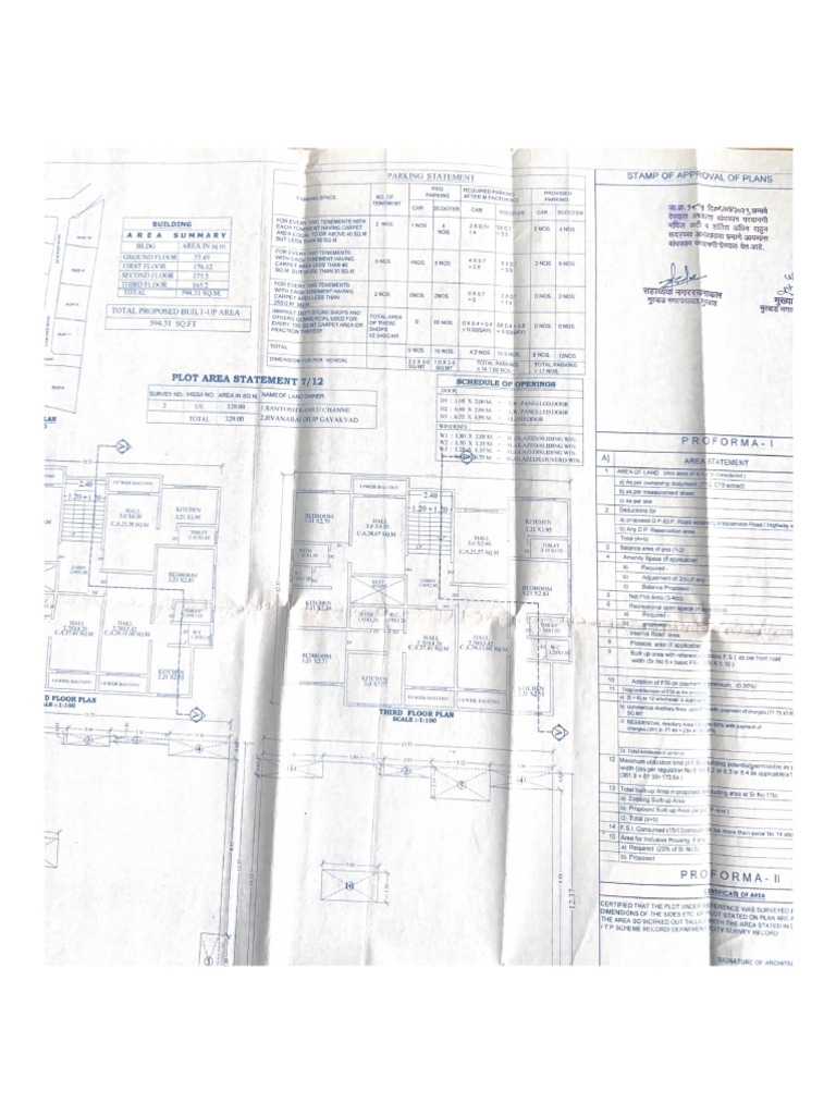 PLOT AREA STATEMENT 712 | PDF PLOT AREA STATEMENT 712 | PDF