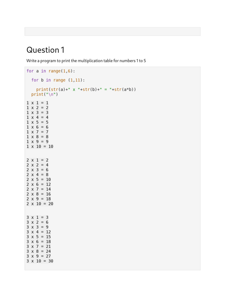 Python Practice Session 2 | PDF