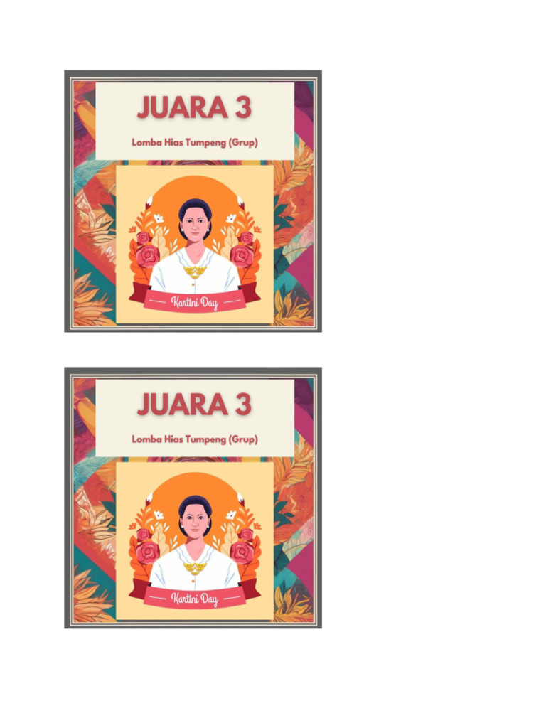 Contoh Logo Juara Kartini | PDF