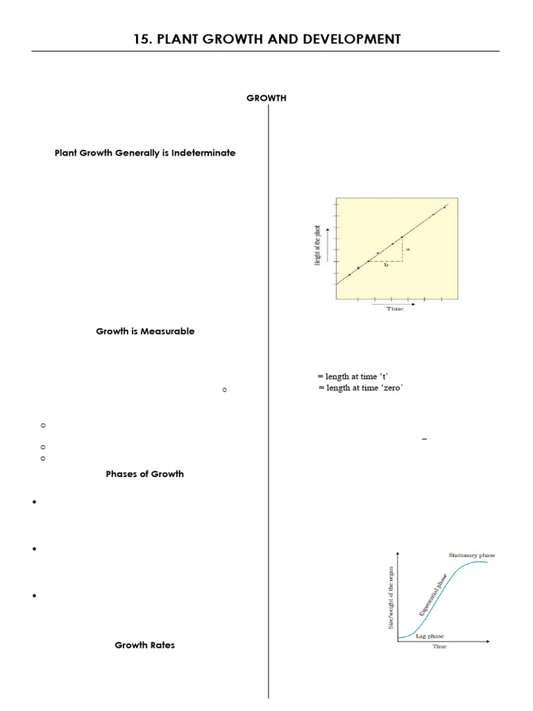 Plant Growth N Development | PDF
