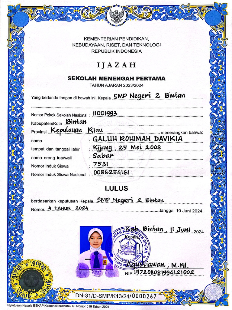 Ijazah GALUH | PDF