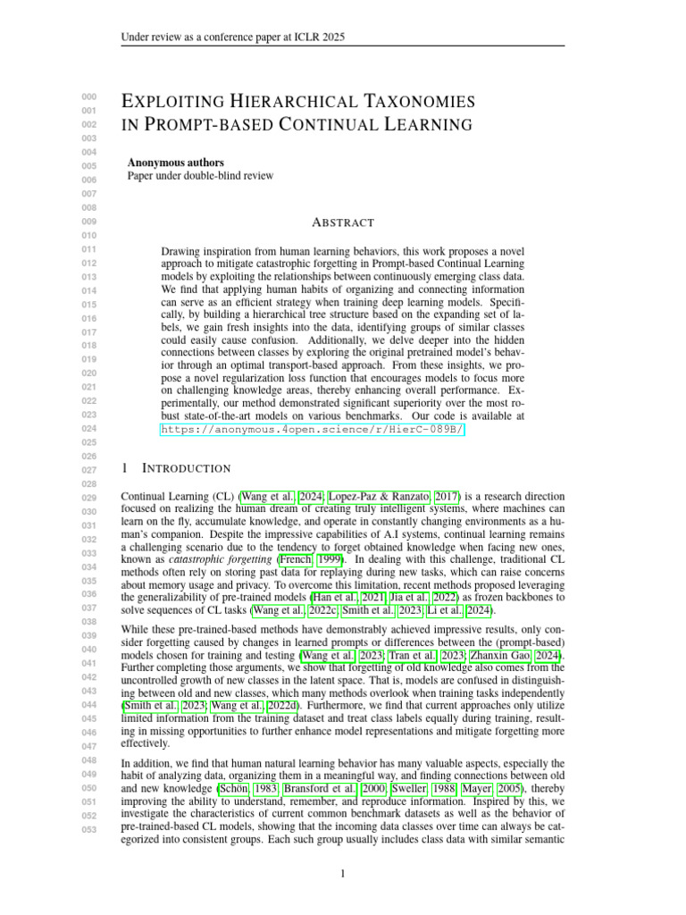 ICLR2025 Exploiting Hierarchical Taxonomies in PCL | PDF