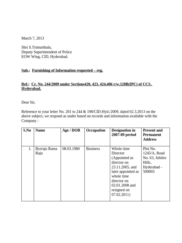 CB CID Furnishing of Information | PDF