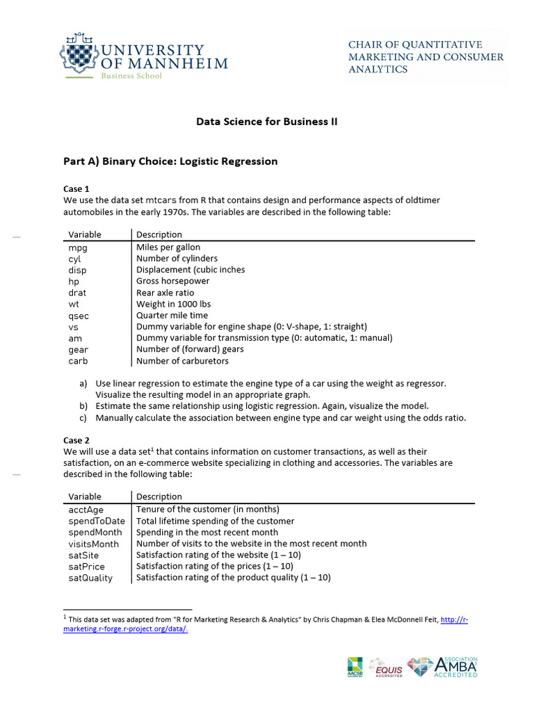 DataScienceForBusinessII Lecture2 Cases | PDF