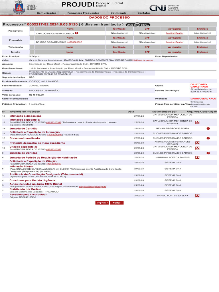 Projudi - Tjba | PDF