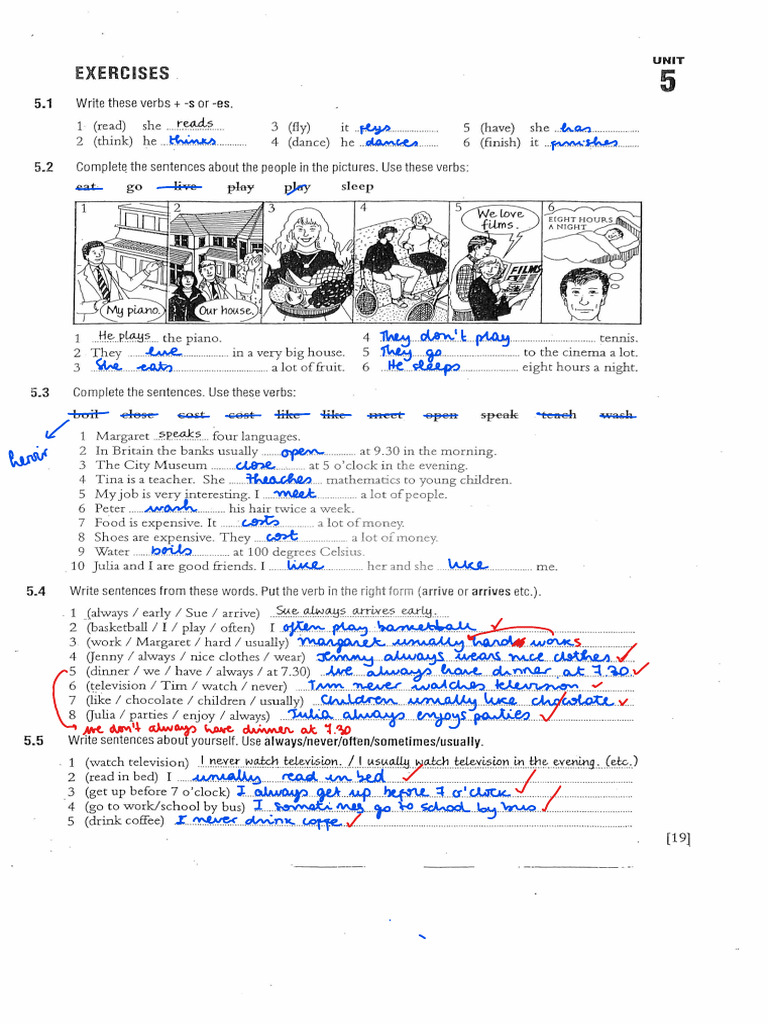 Present Simple - Aff. Neg. Int. | PDF