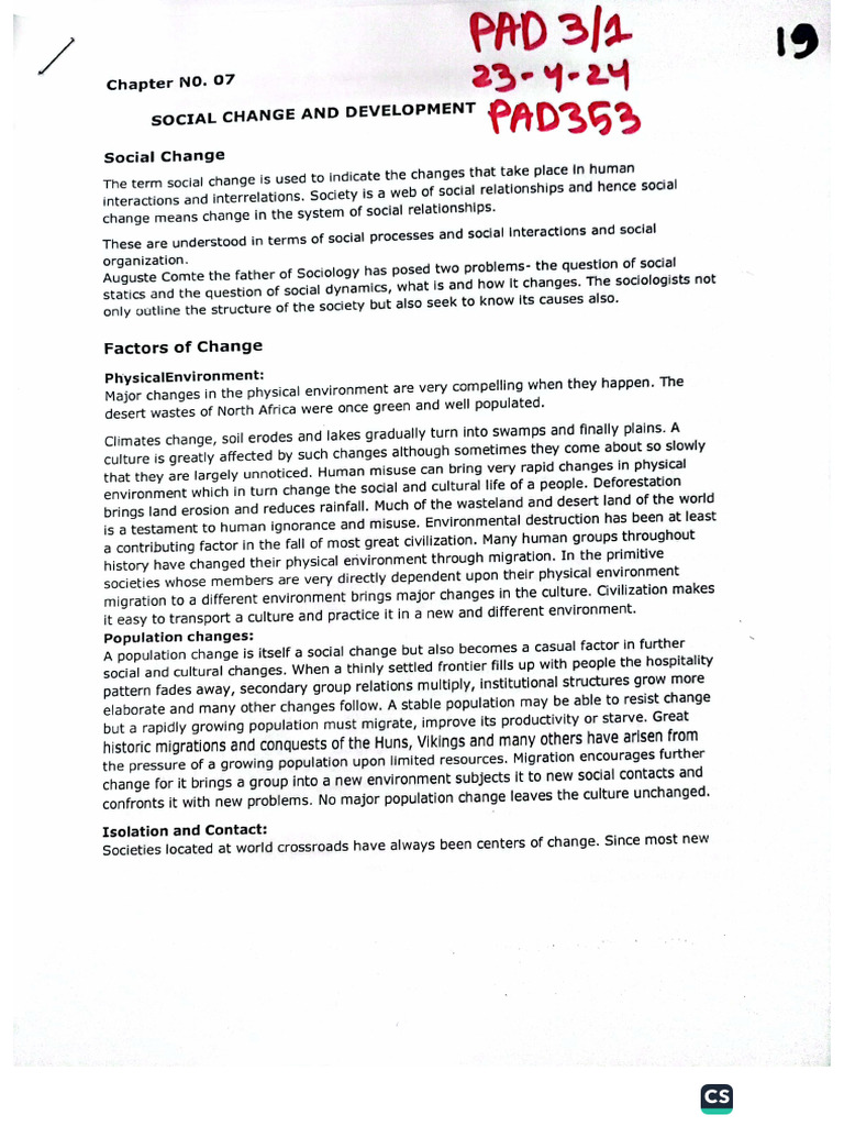 Social Change and Development | PDF