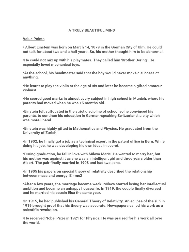 A Truly Beautiful Mind | PDF