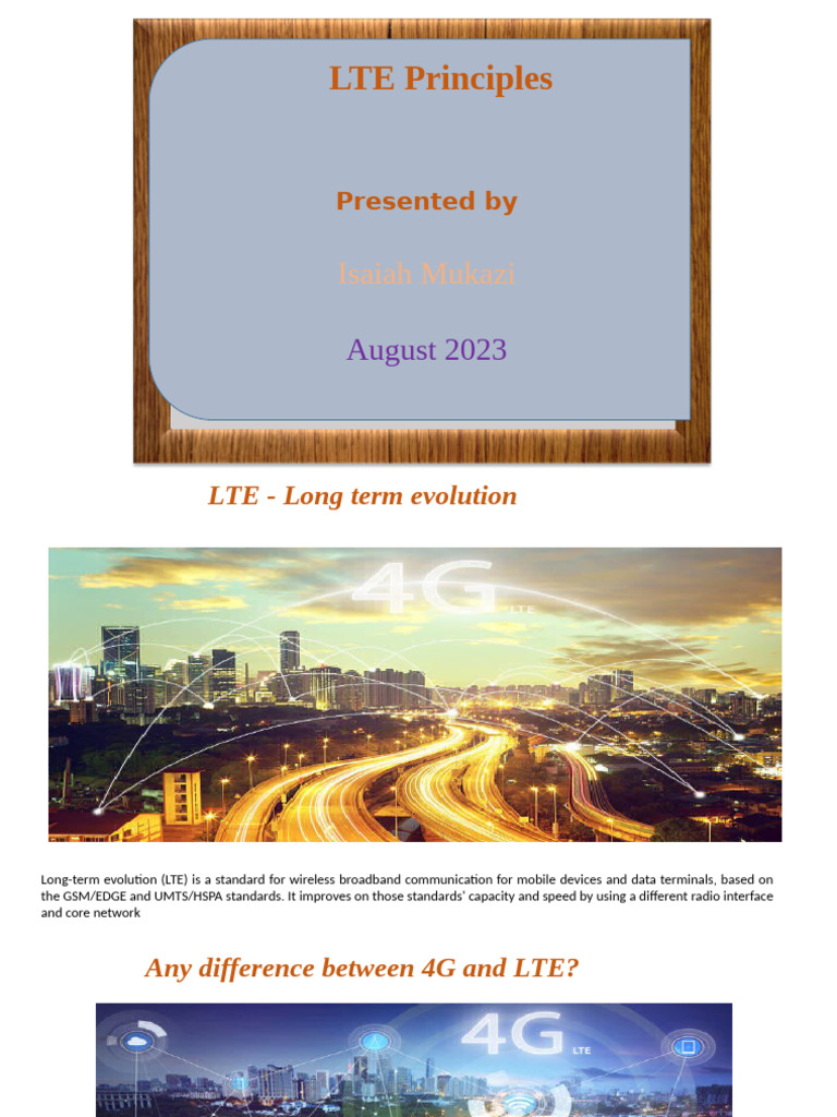 LTE Principles | PDF