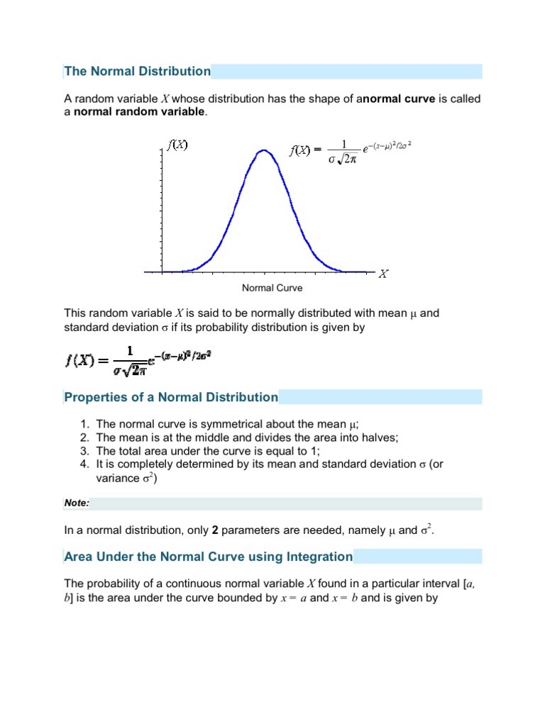 The Normal Distribution | Normal Distribution | Variance