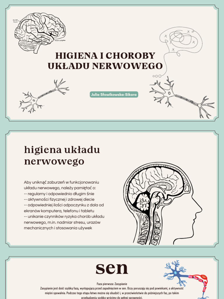 Higiena I Choroby Układu Nerwowego | PDF
