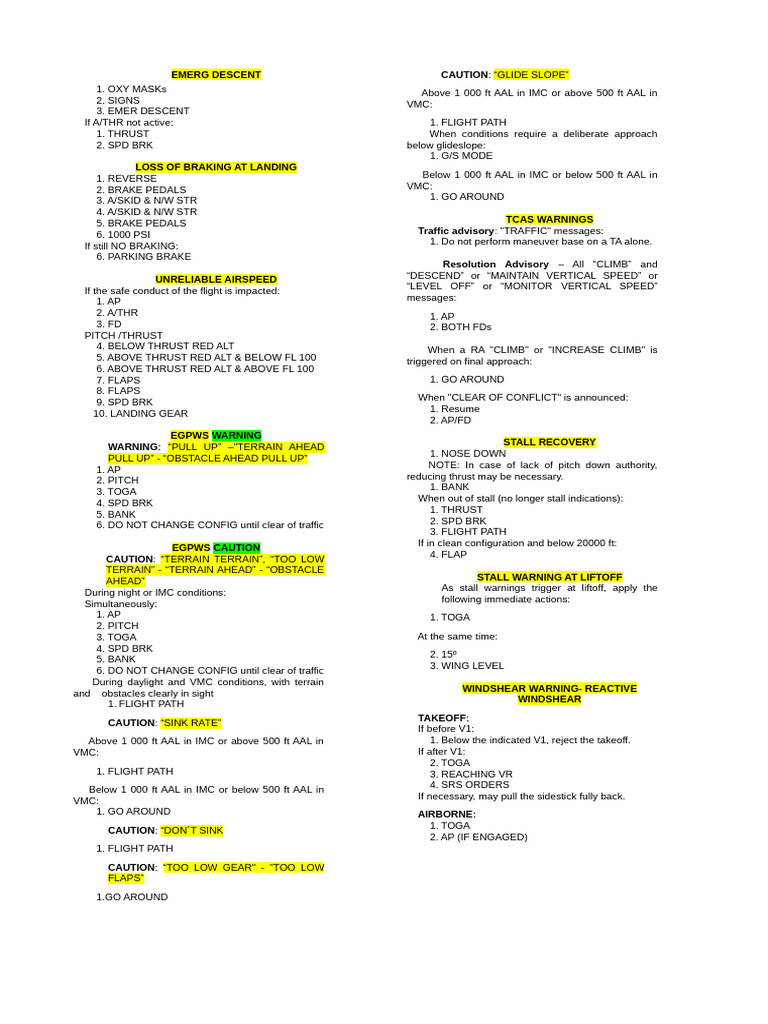 Resumen Memory A330 | PDF