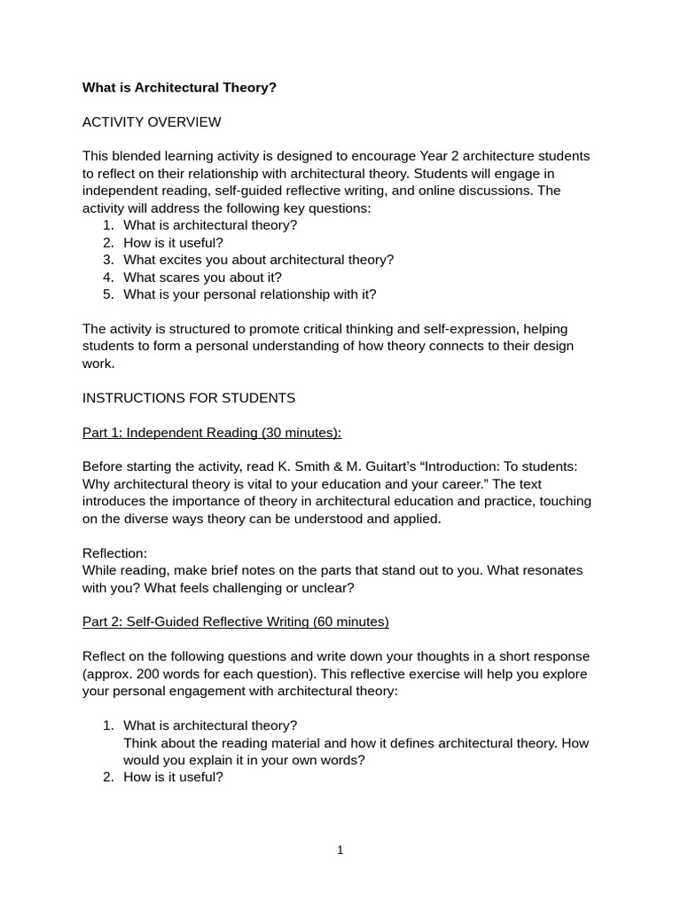 2024-10-10 Theory Lecture 1 (Blended) | PDF