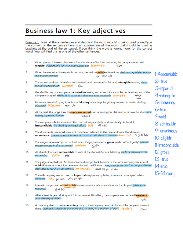 Business Law 1 | PDF