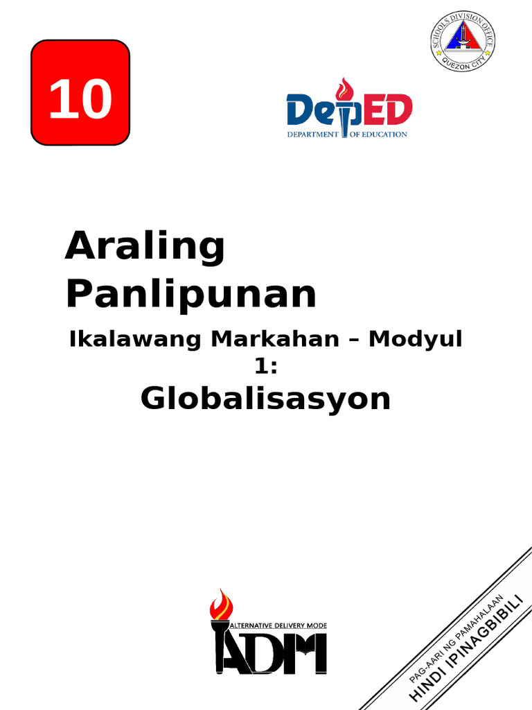 Ap 10 - Q2 - Module 1 Globalisasyon | PDF