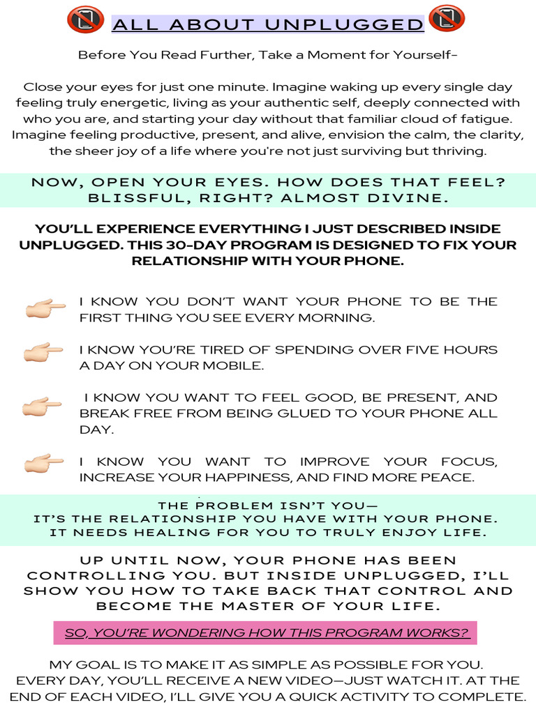 A Simple Guide To Unplugging Yourself From Social Media and Your Phone ...