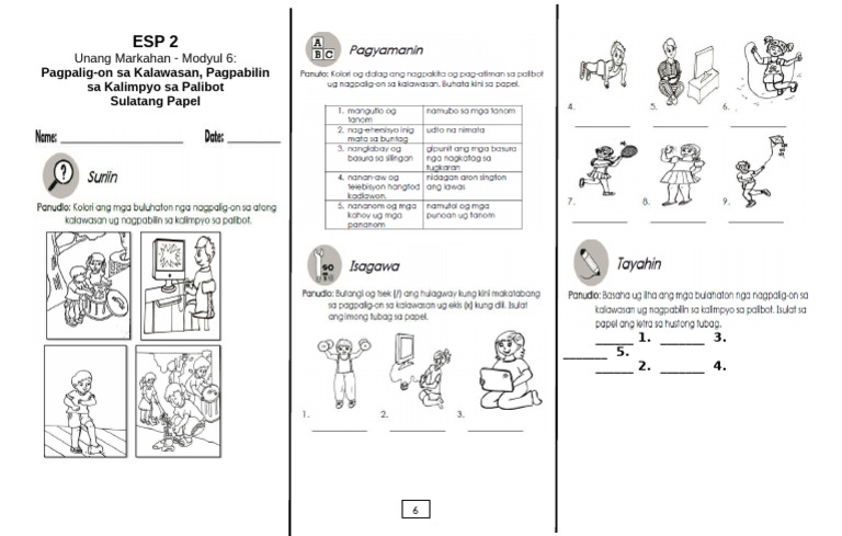Answer Sheet - ESP2 | PDF