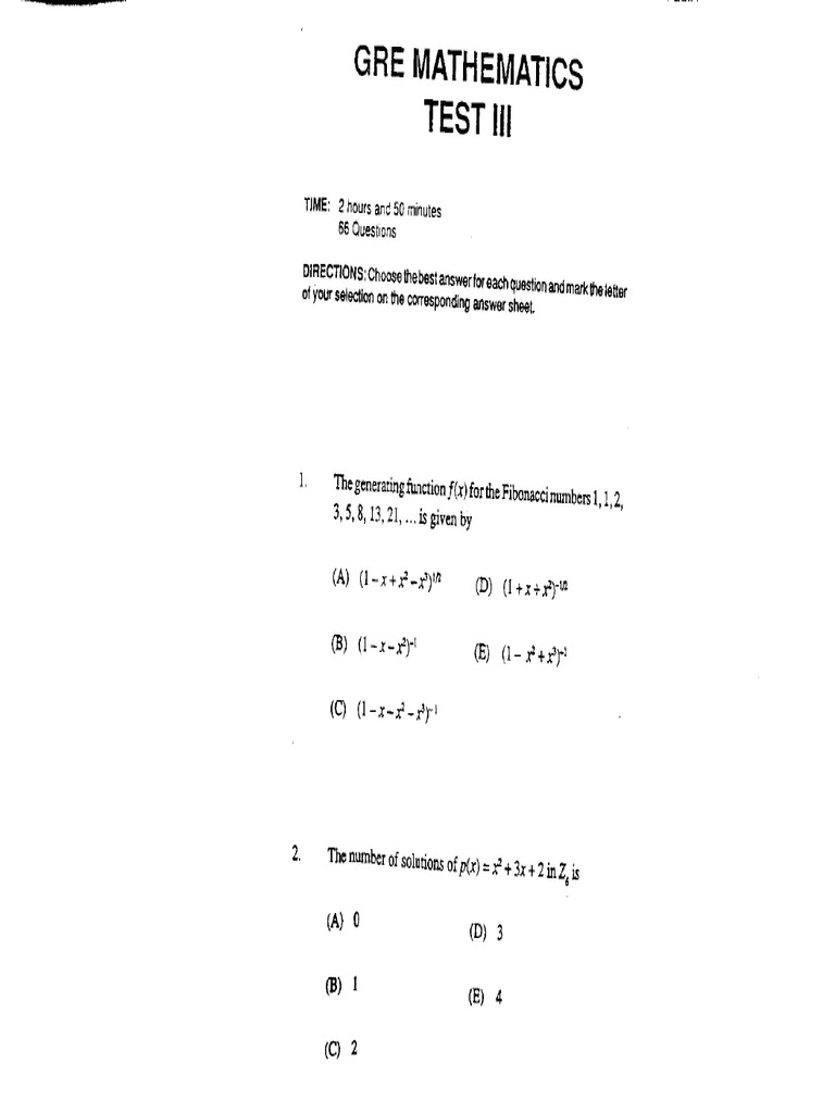 Math 03 | PDF