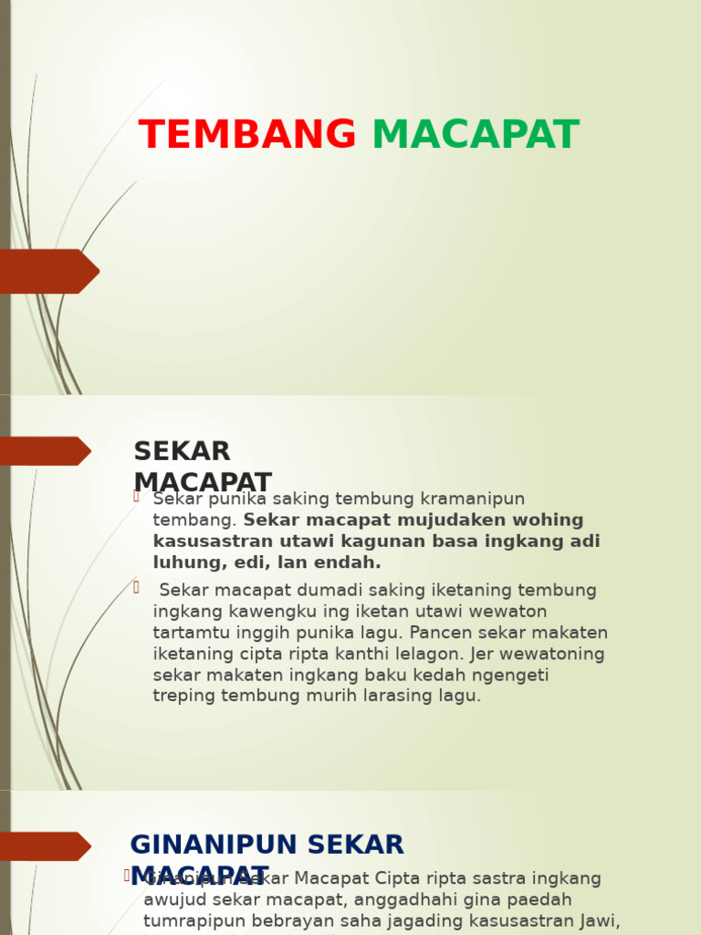 Materi Macapat | PDF