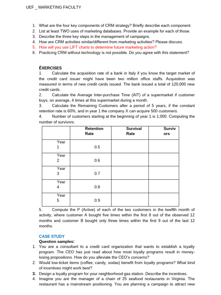 How Will You Use LIFT Charts To Determine Future Marketing Action? | PDF