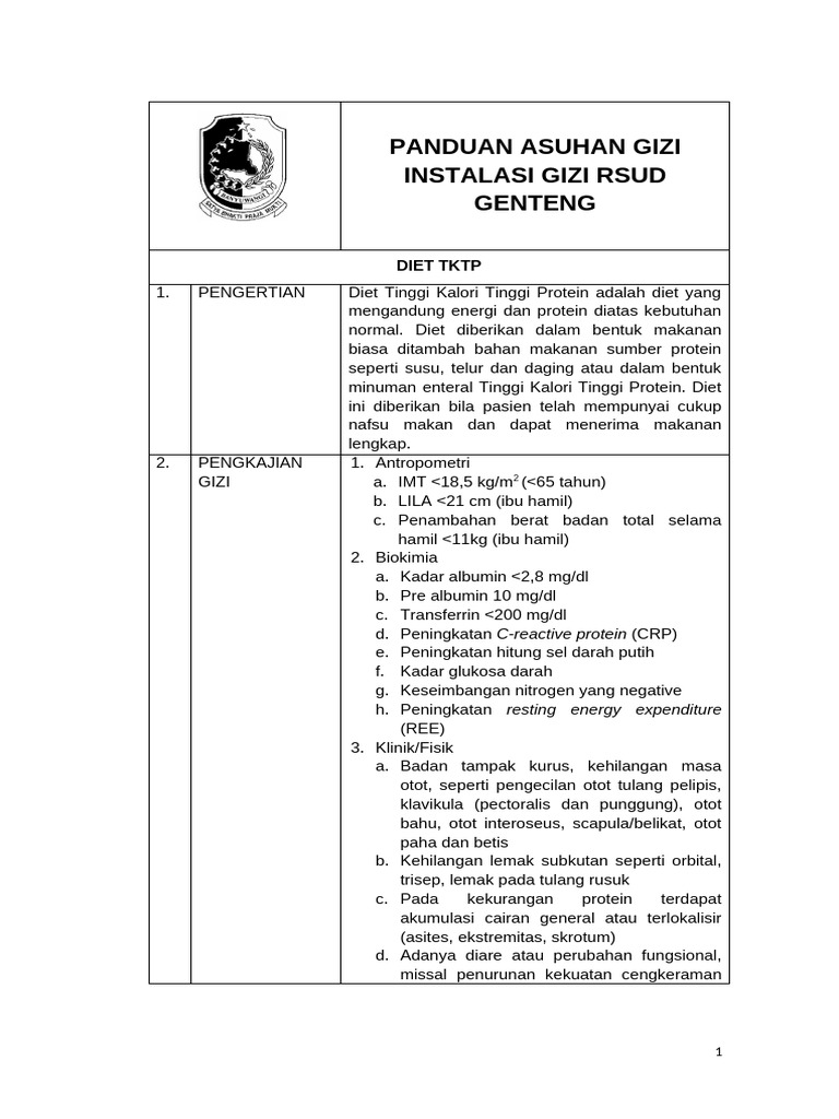 PANDUAN ASUHAN GIZI 17 Feb | PDF