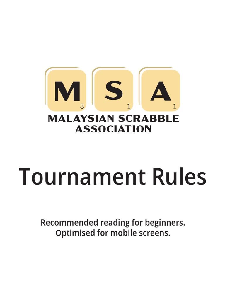 Tournament Rules | PDF