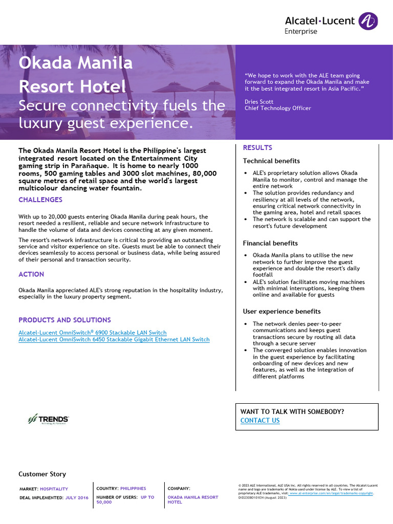 Okada Manila Short Case Study en | PDF