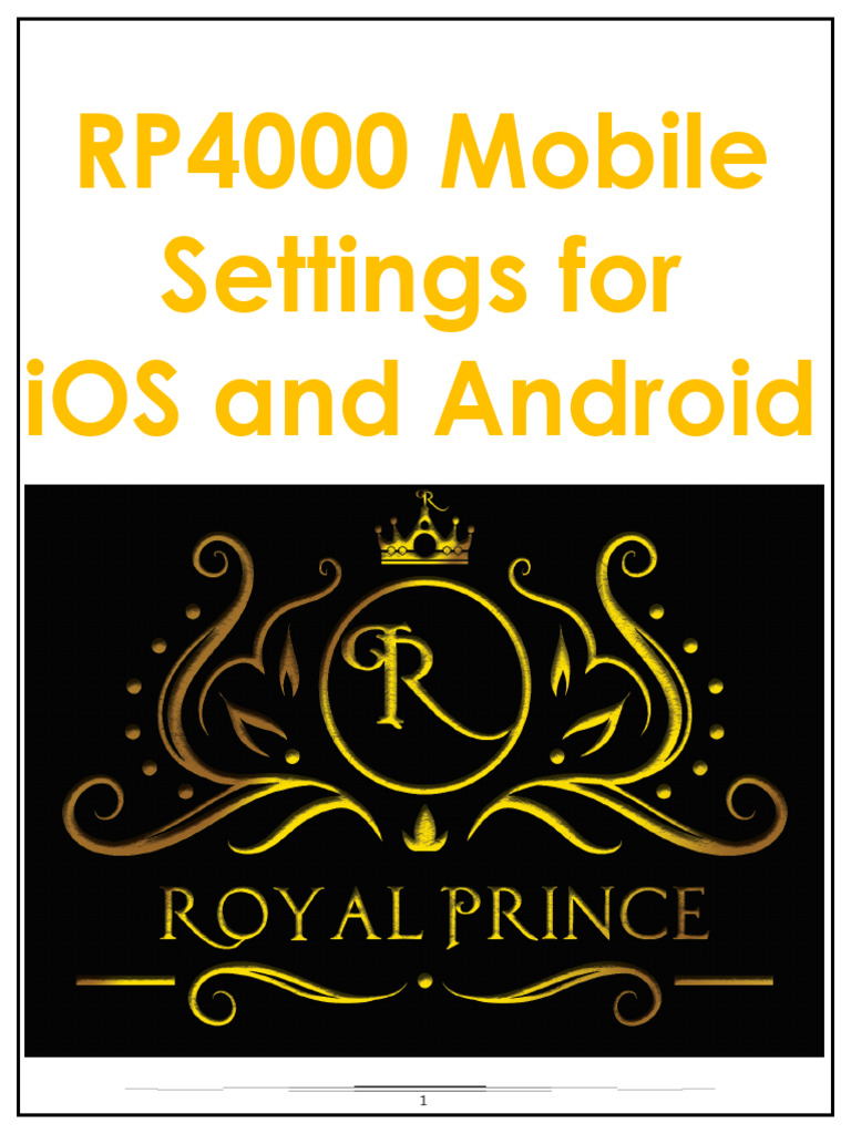 Rp4000 iOS Android MT4 Mobile System | PDF