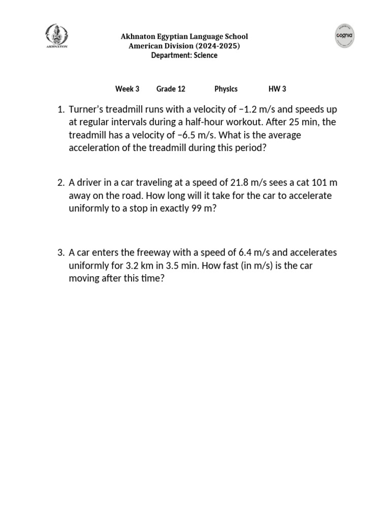 G12 W3 HomeWork | PDF