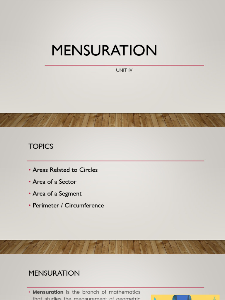 Mensuration 1 | PDF