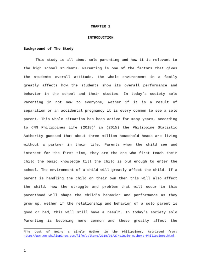 Chapter 1 To 5 Bibliography Appendices Final | PDF | Survey Methodology | Family